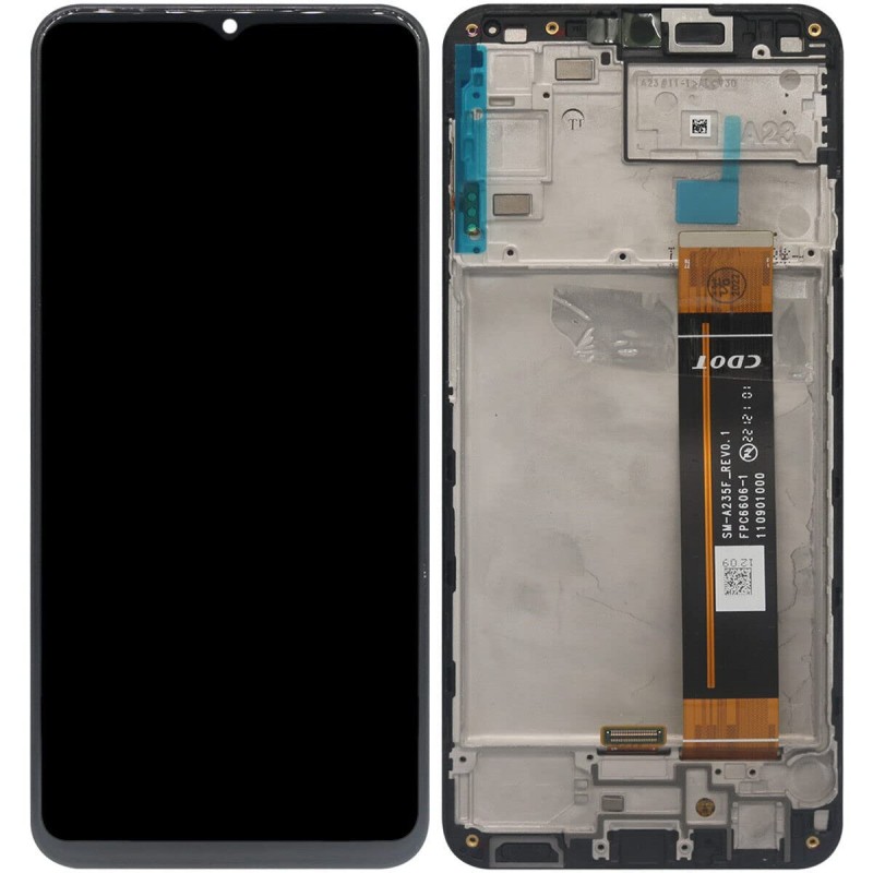 LCD DISPLAY SAMSUNG A23 SM-A235 (A23 4G 2022) BLACK LCD (With Frame ...