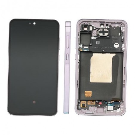 LCD DISPLAY SAMSUNG A55 SM-A556 5G 2024 ORIGINALE LAVENDER / LILAC GH82 ...