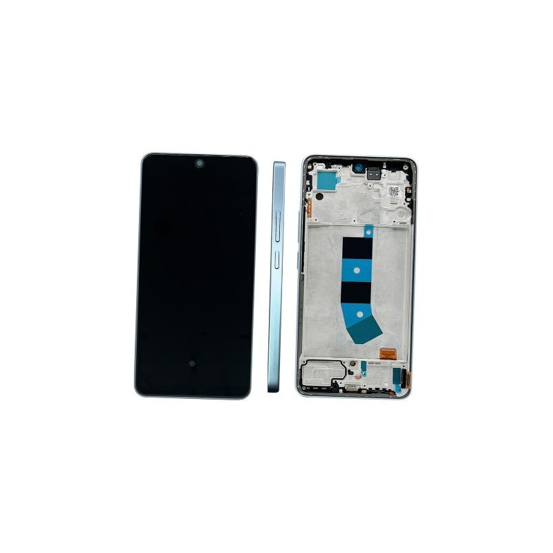 LCD DISPLAY XIAOMI REDMI NOTE 13 4G OLED ORIGINALE BLUE CON FRAME ...