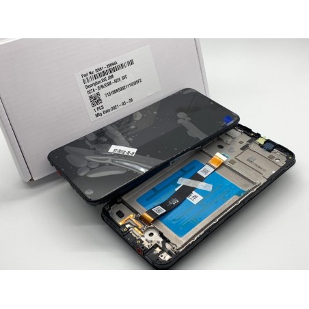 LCD DISPLAY SAMSUNG A22 5G SM-A226 WITH FRAME BLACK GH82-20694A